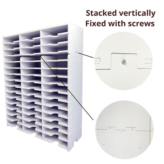 Stackable & Wall Mountable Ink Pad Storage Rack for Organized Workspac ...